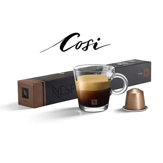 Nespresso Cosi Coffee Capsules (30 Pods) – Mild & Aromatic Coffee Blend ...